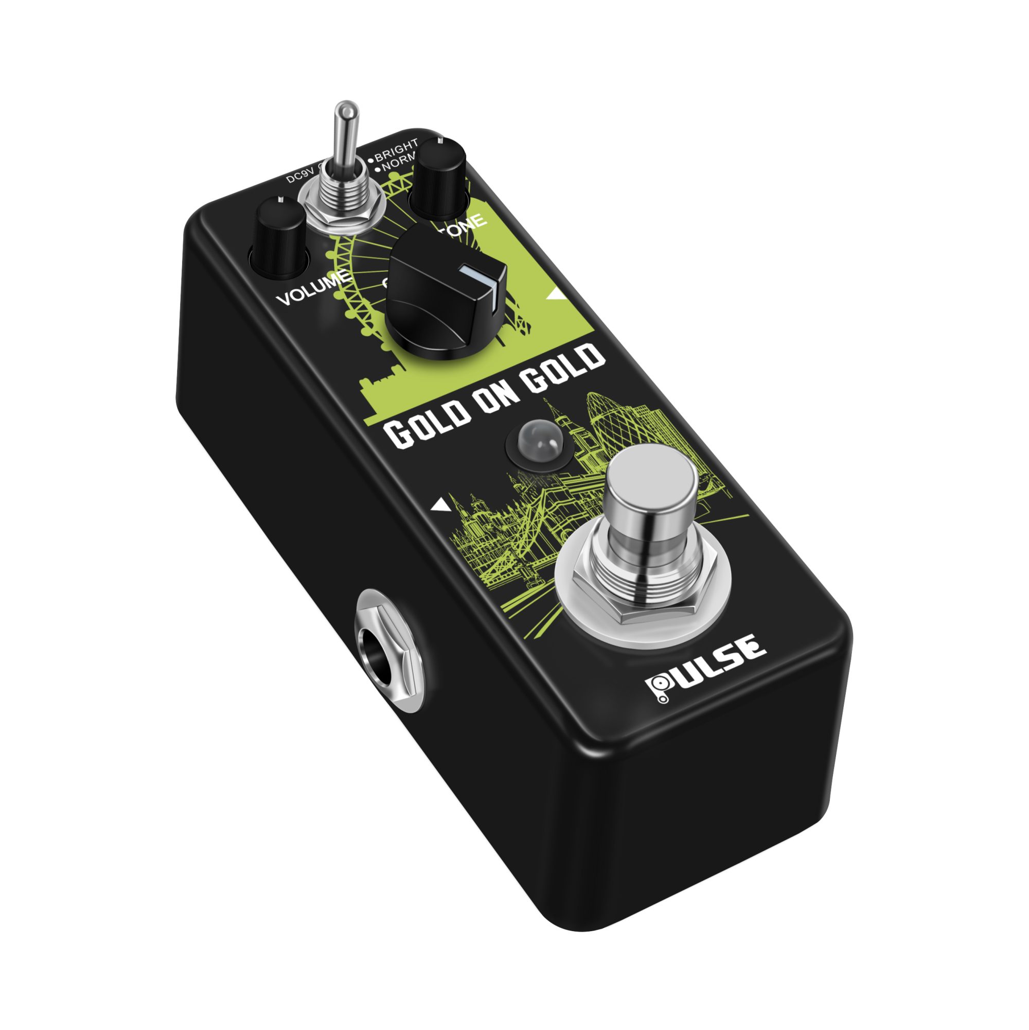 Pulse Technology Gold on Gold Marshall Plexi Guitar Tone Effect Pedal ...