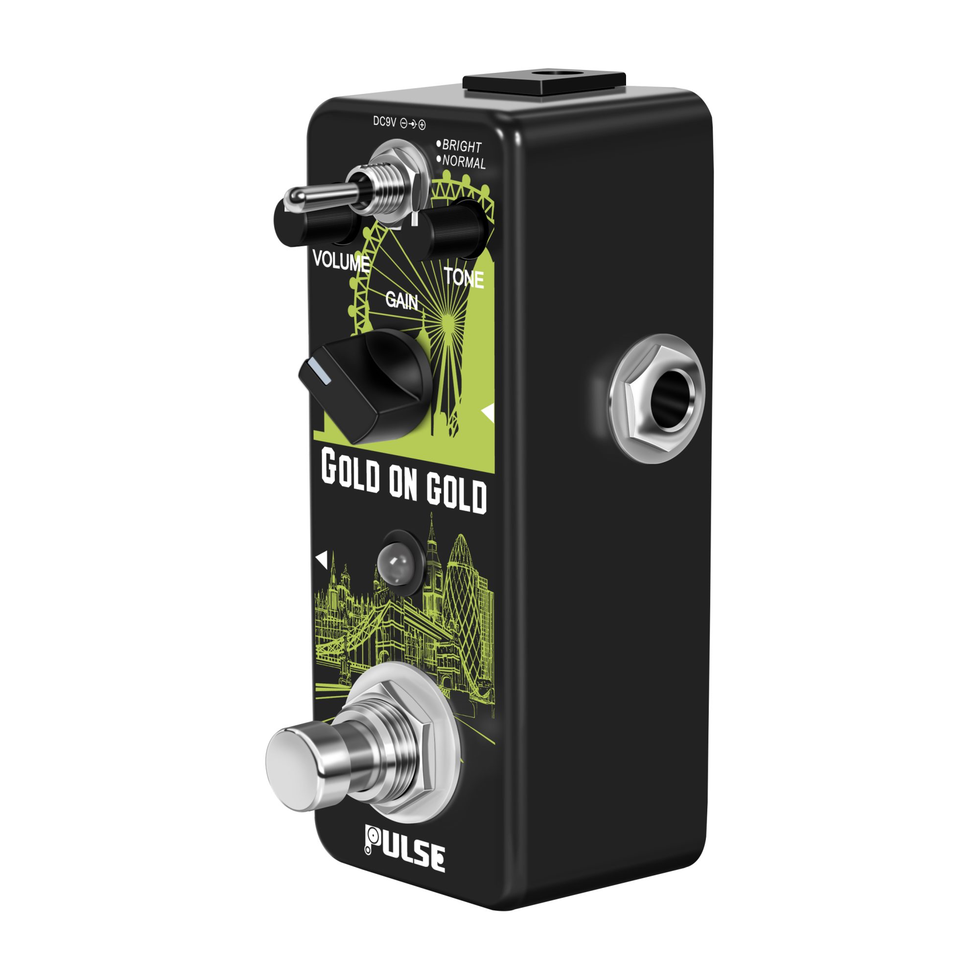 Pulse Technology Gold on Gold Marshall Plexi Guitar Tone Effect Pedal ...